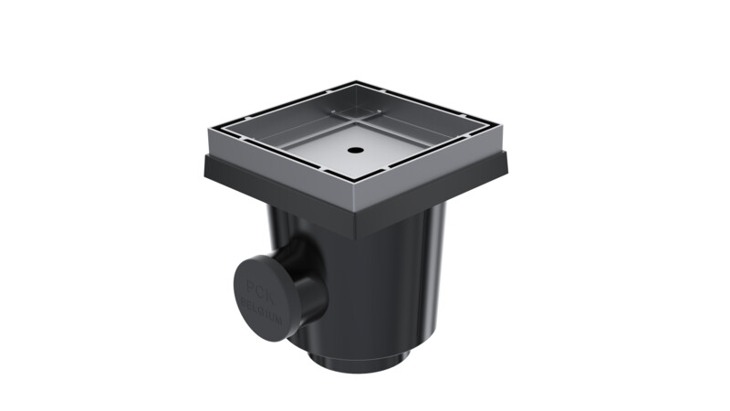 Drain Point Patio Gully Recessed Grate - Silver | Landscape Plastics ...