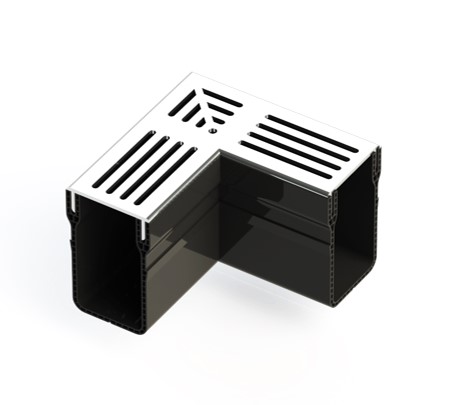 Door Threshold Drain Corner Aluminium Grating | Landscape Plastics www ...