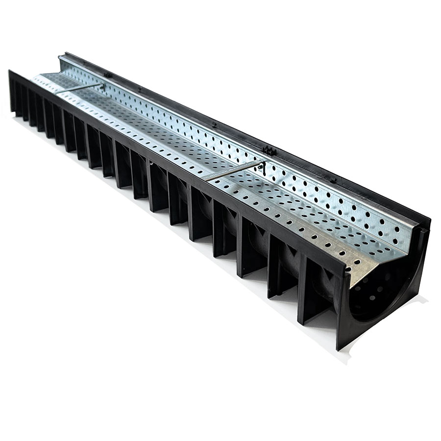 Recessed Channel Drain for Stone Infill x 1m Galvanised Grating www ...
