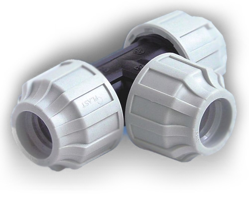 90mm PE Tee www.landscapeplastics.co.uk