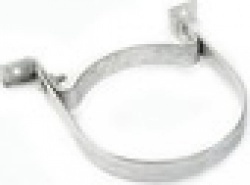 110mm Galvanised Pipe Bracket www.landscapeplastics.co.uk