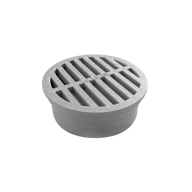 NDS 4" Grey Round Grate www.landscapeplastics.co.uk