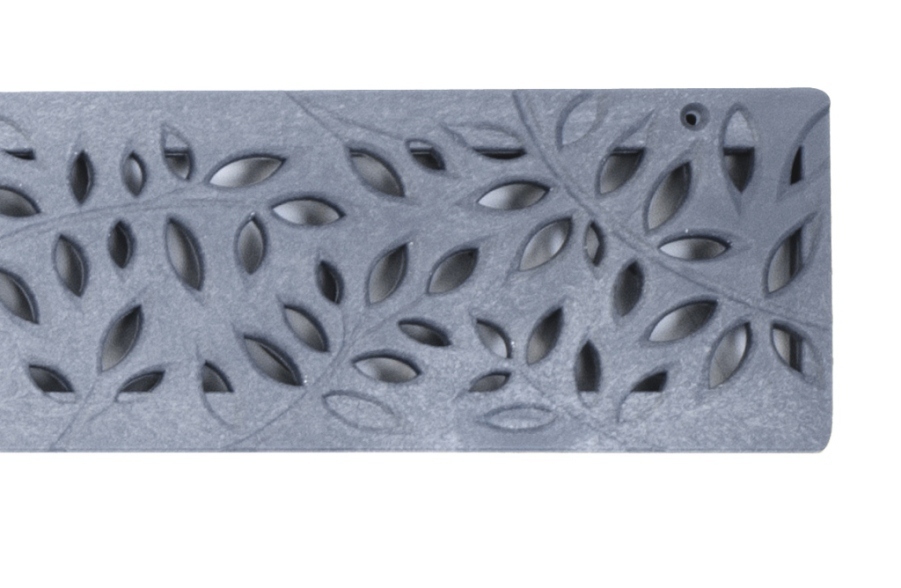 Botanical Decorative Channel Drainage Grate Grey x 900mm www ...