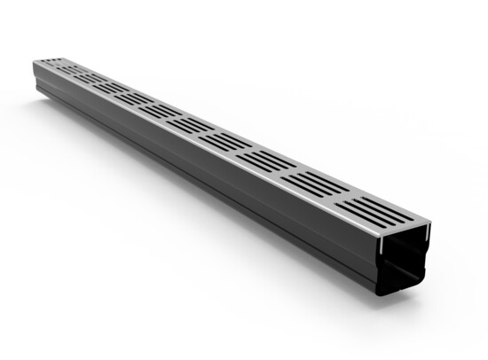 Threshold Mini x 1m Aluminium Grating www.landscapeplastics.co.uk